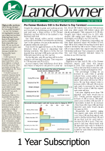 LandOwner Newsletter - 1yr Subscription